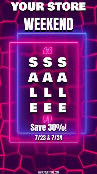 STORE SALE VIDEO AD Template | PosterMyWall