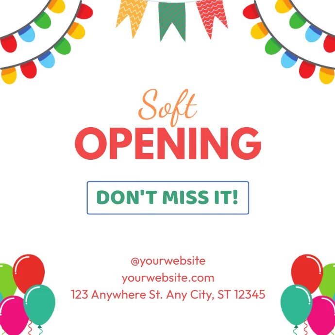 Store Soft Opening Template | PosterMyWall
