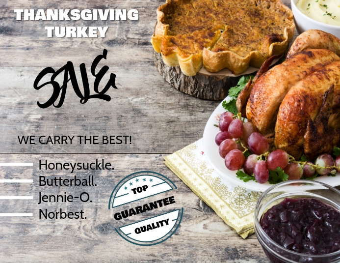 Copy of STORE TURKEY SALE | PosterMyWall