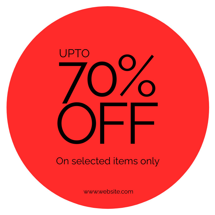 Copy of Storefront Offer Sticker | PosterMyWall