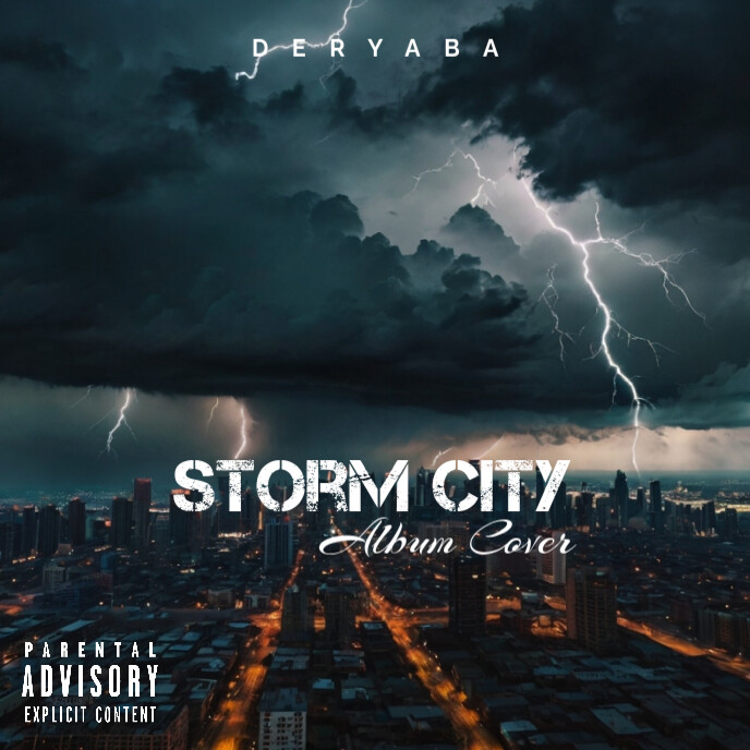 Storm City Album Cover Template | PosterMyWall