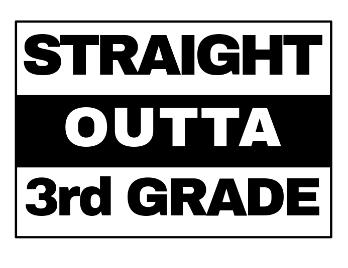 Copy of straight outta 3rd grade | PosterMyWall
