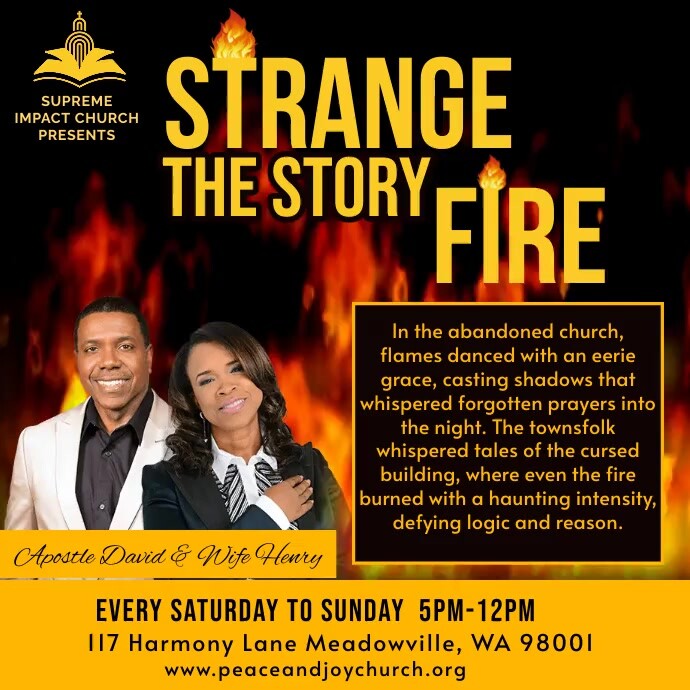 Strange Fire: Church Flyer video Template | PosterMyWall