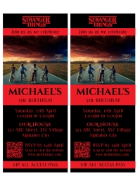 Stranger Things Halloween Invitation Template | PosterMyWall