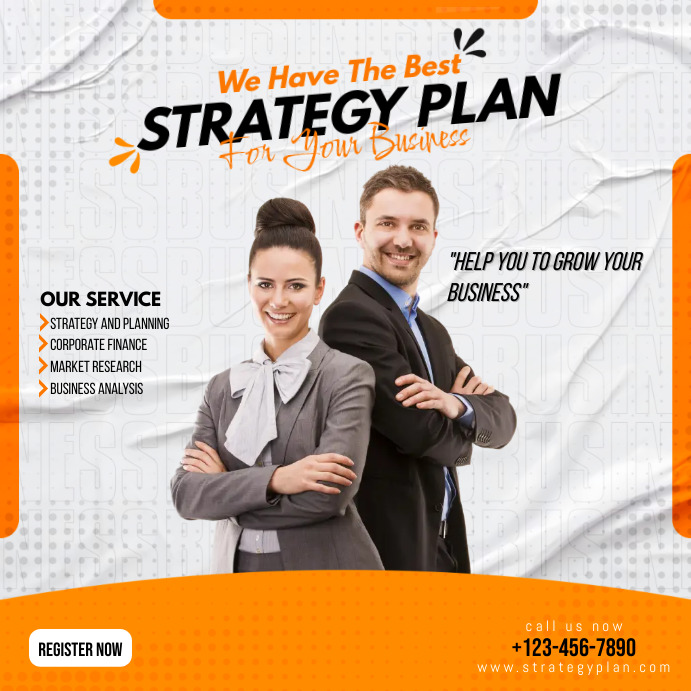 Strategy Plan for Business Template | PosterMyWall