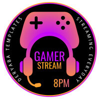 Gamepad Headphones Gradient Streamer Logo Template | PosterMyWall