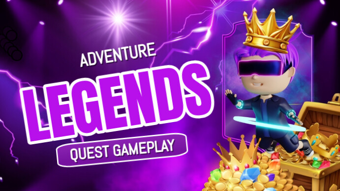 Copy of Streaming/purple/fantasty/neon/thumbnail/play/game/gamer/gaming ...