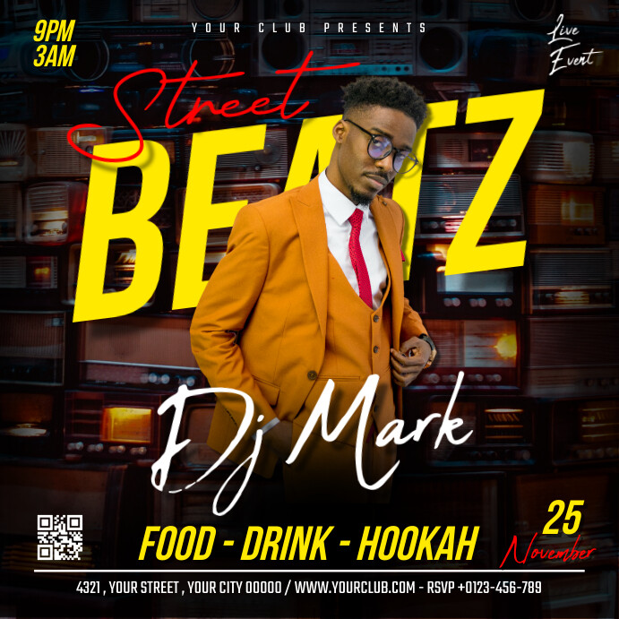 Street Beatz Template | PosterMyWall