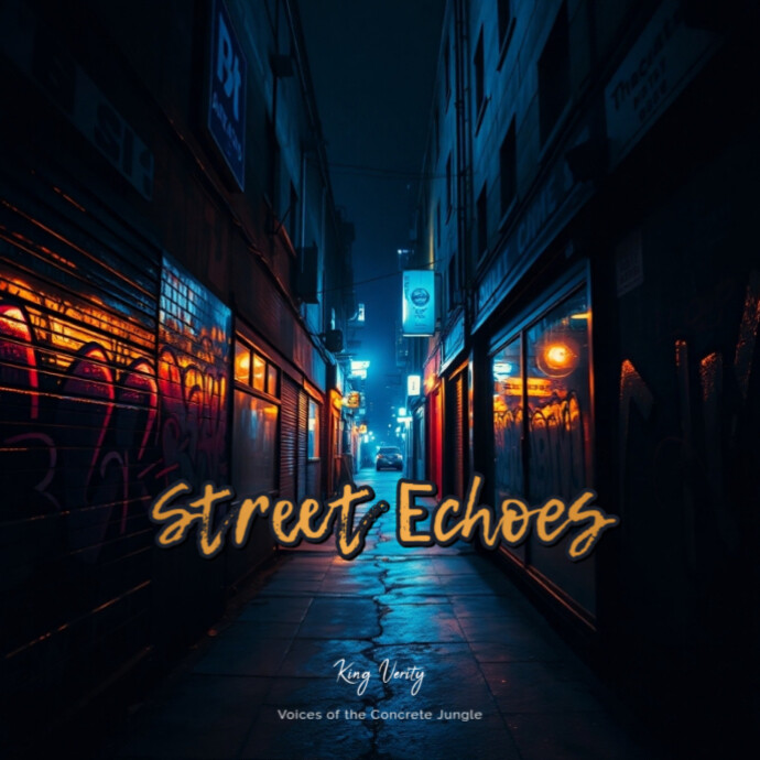 Street Echoes – Urban hip hop rap album cover design template ...