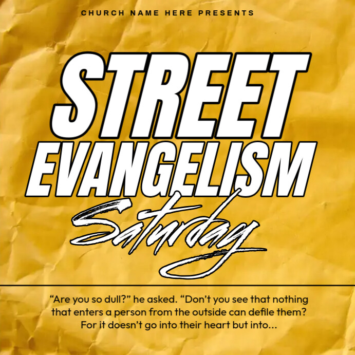 Plantilla de street evangelism | PosterMyWall