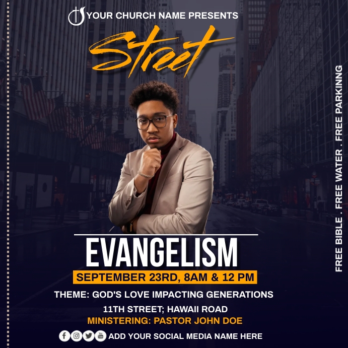 Copy of street evangelism | PosterMyWall