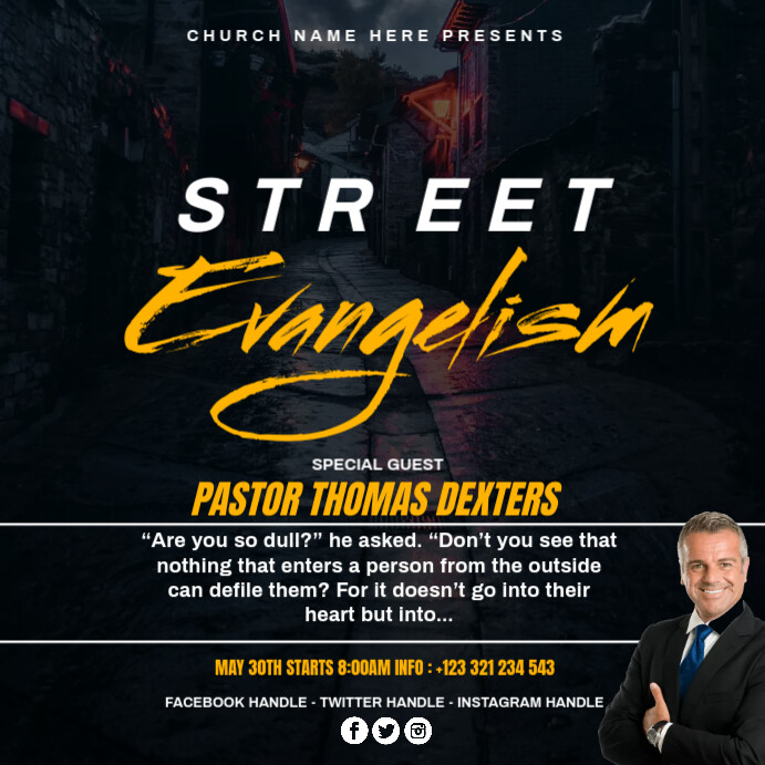 street evangelism Template | PosterMyWall