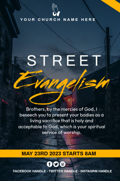 street evangelism Template | PosterMyWall