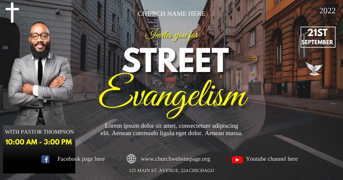 Street Evangelism flyer Template | PosterMyWall