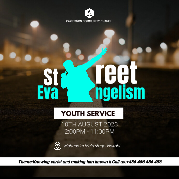 Copy of street evangelism flyer template (1) | PosterMyWall