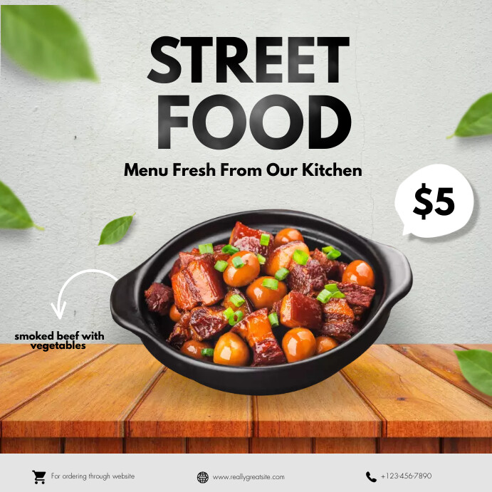 STREET FOOD FLYERS Template | PosterMyWall