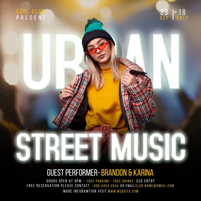 Street Music Urban Template | PosterMyWall