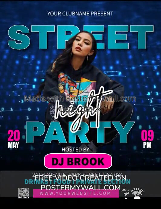 Street Night Party Template | PosterMyWall