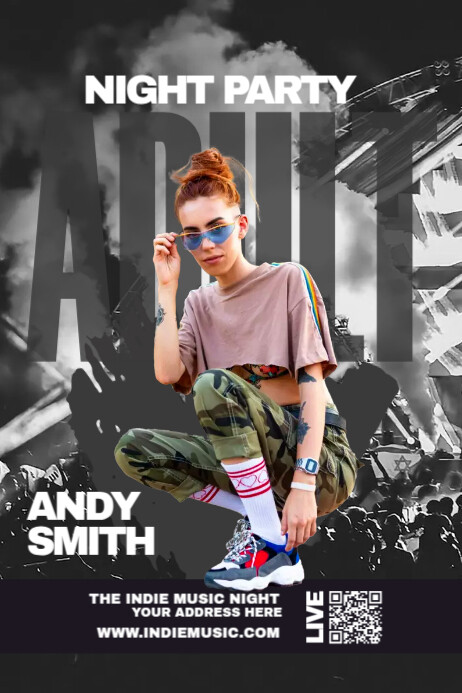 Street Night Party Template | PosterMyWall