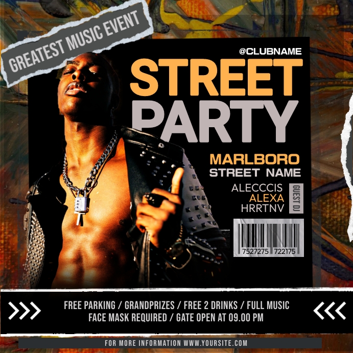 Street Night Party Template | PosterMyWall