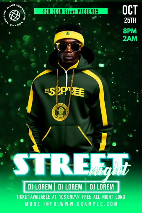 Street Night Party Template | PosterMyWall