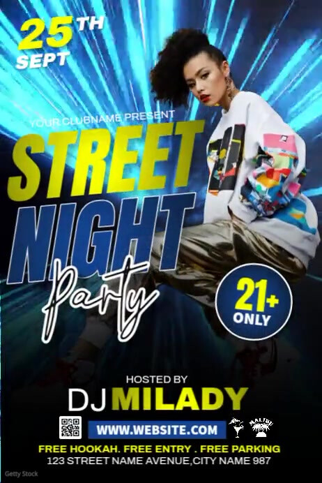 Street Night Party Template | PosterMyWall