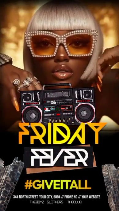 Street Night Party Video Template | PosterMyWall