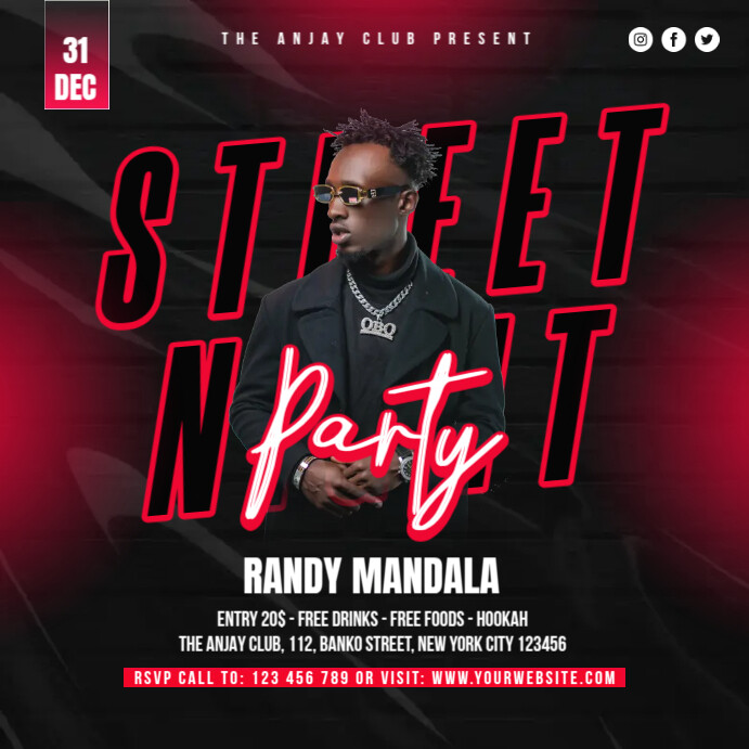 Street Party Flyers Template | PosterMyWall