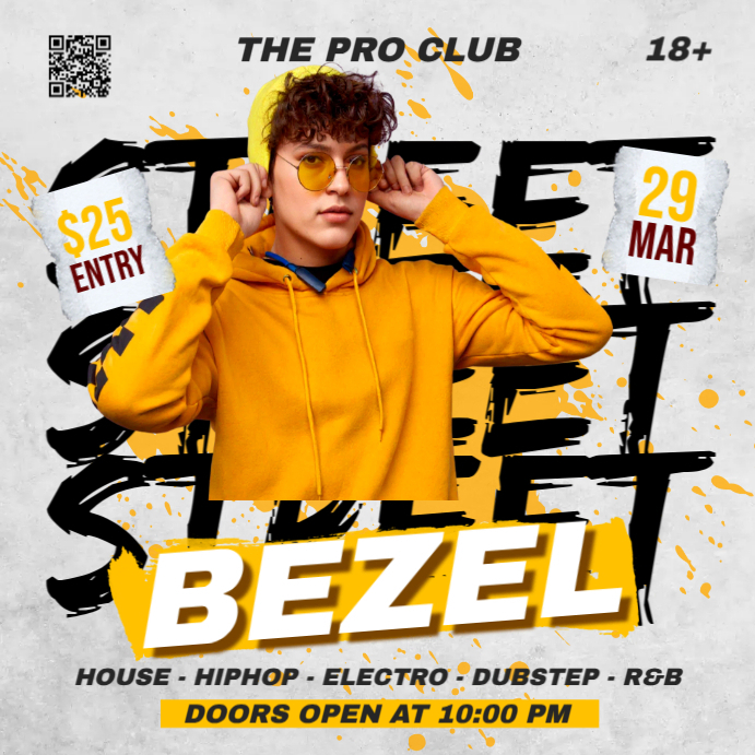 Street Party Square Ads Template | PosterMyWall