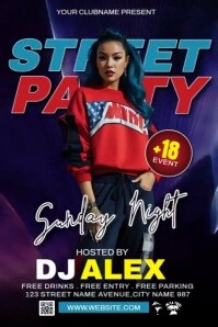 Street Night Party Template | PosterMyWall