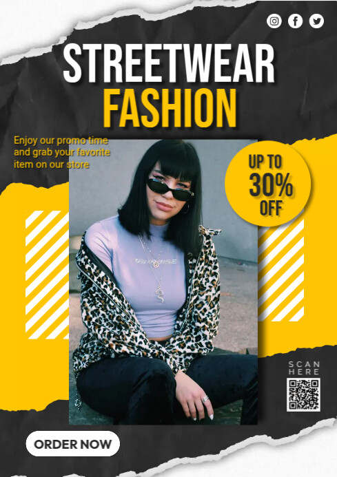 Street Wear Fashion Template | PosterMyWall