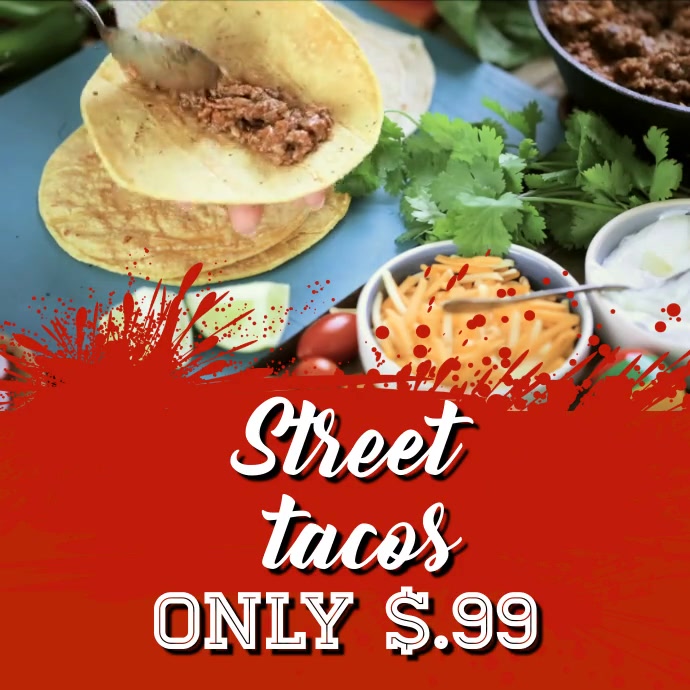 Streety tacos Template | PosterMyWall