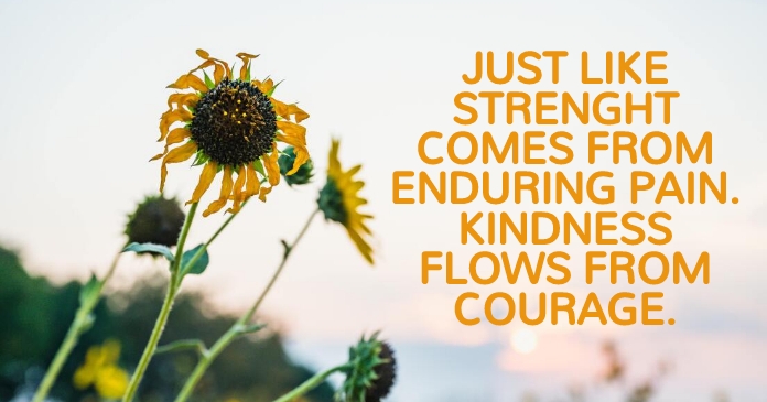 STRENGHT AND COURAGE QUOTE TEMPLATE | PosterMyWall