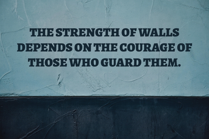 Strength and courage quote design template | PosterMyWall