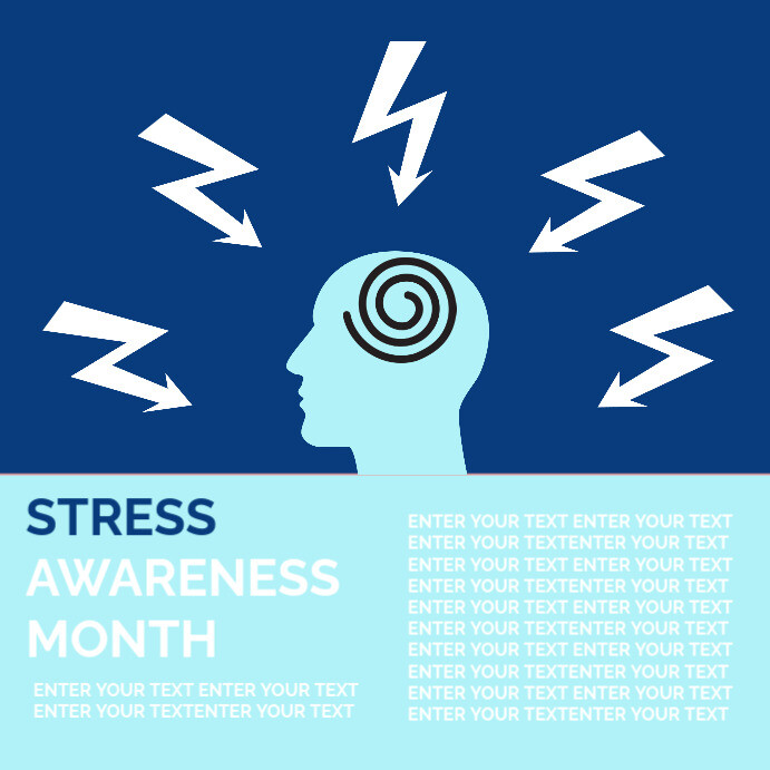 stress awareness month poster Template | PosterMyWall