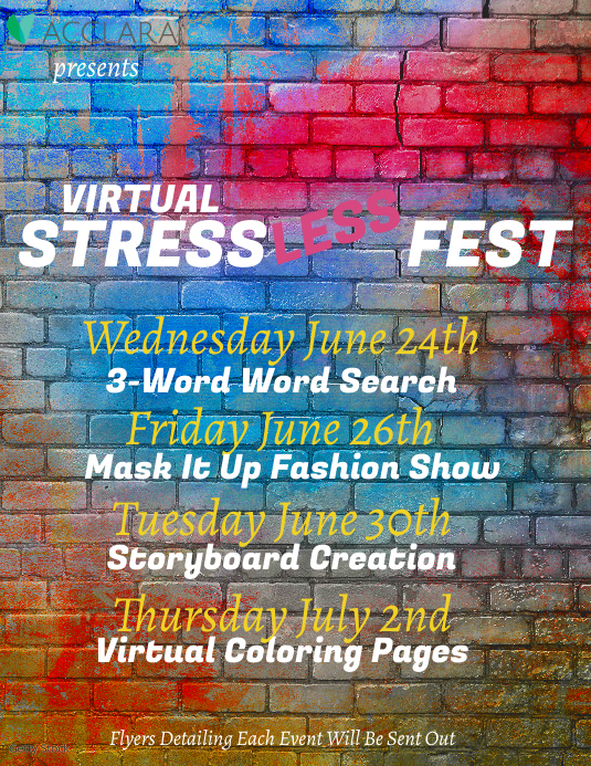 Stress Less Fest Template | PosterMyWall