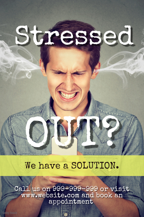 Stress Poster Template | PosterMyWall
