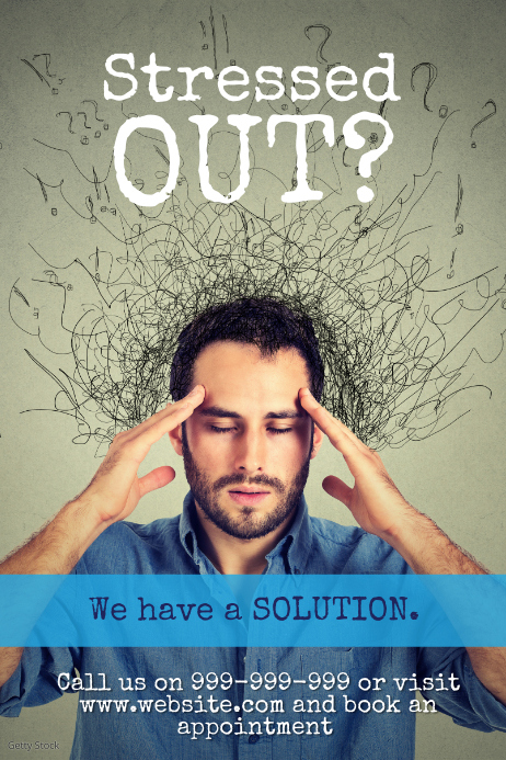 Stress Poster Template | PosterMyWall
