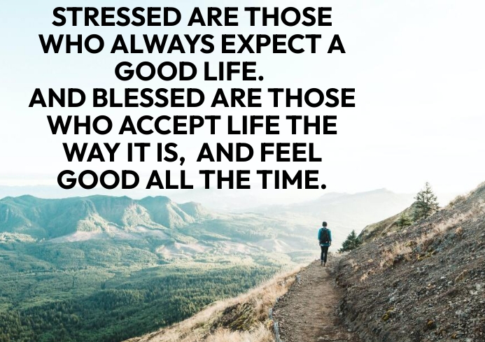 STRESSED AND BLESSED QUOTE TEMPLATE | PosterMyWall