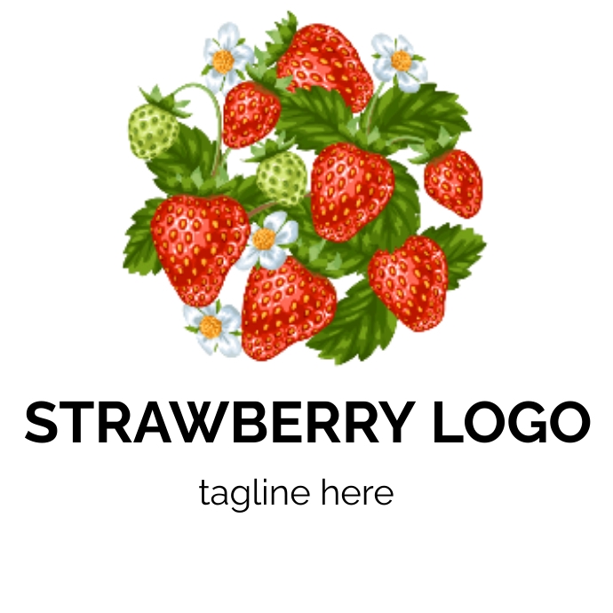 Strewbeery logo Template | PosterMyWall