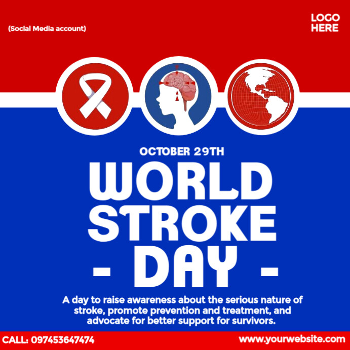 Plantilla de Stroke Awareness Month | PosterMyWall
