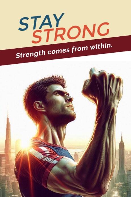 Strong Template | PosterMyWall