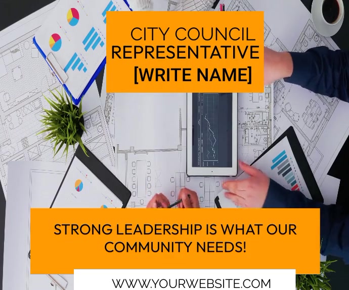 Plantilla de Strong Leadership for a Stronger Community | PosterMyWall