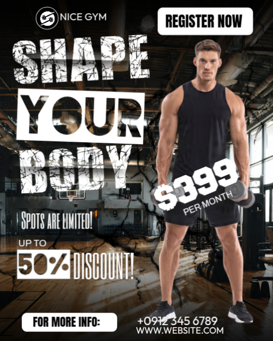 Stronger Body. Better You Template | PosterMyWall