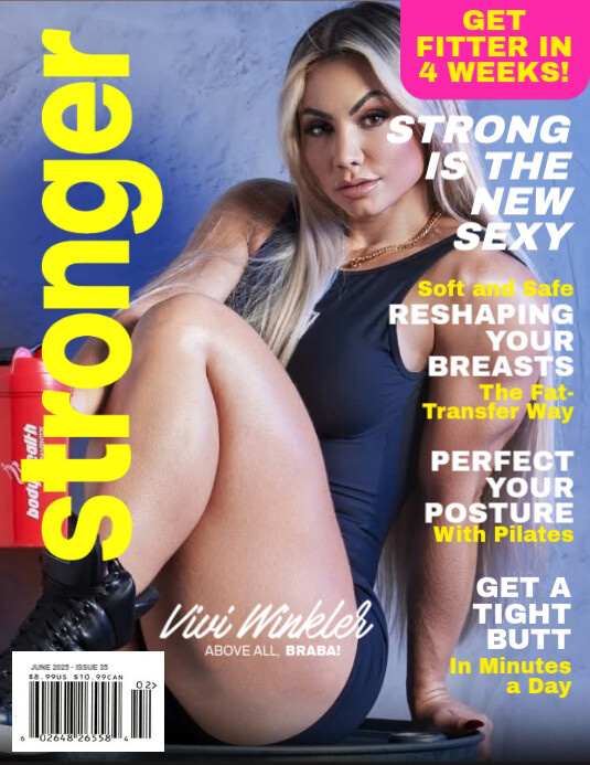 Stronger magazine cover 250602 templaat | PosterMyWall