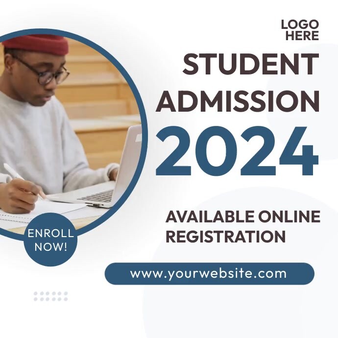 Plantilla de Student Admission | PosterMyWall