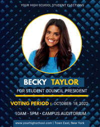student council candidate Template | PosterMyWall