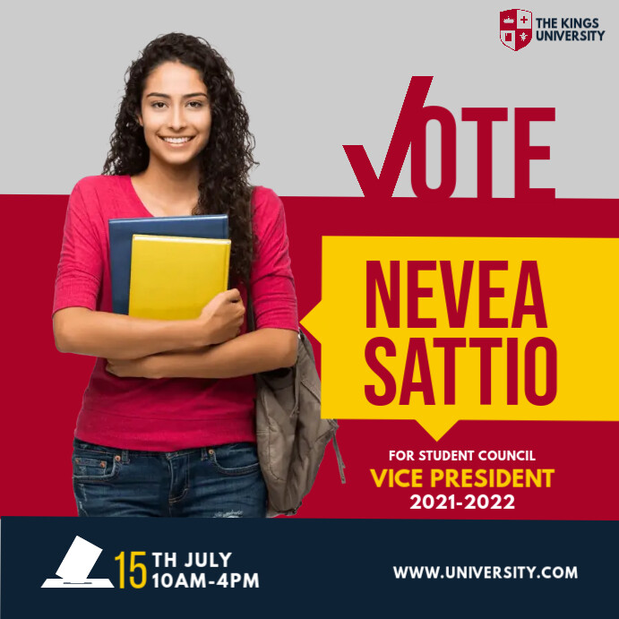 Student Council Election Template | PosterMyWall