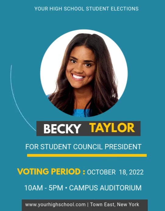Student Council Election video Template | PosterMyWall