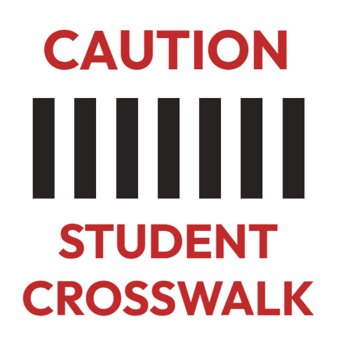 Student crosswalk children crossing sign Template | PosterMyWall